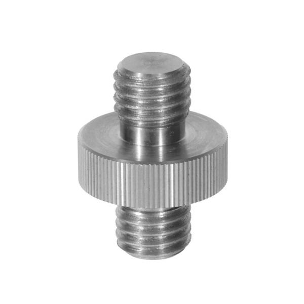 ●5/8インチメネジ同士を繋ぐ変換アダプター●5/8インチメネジ同士をこれ1つで接続可能に。●建設機械のキャビンへプリズムを取り付ける際に便利。下からナットを締め込むことで取り付けが可能。[仕様]素材：ステンレス上部：UNC5/8インチ オ...