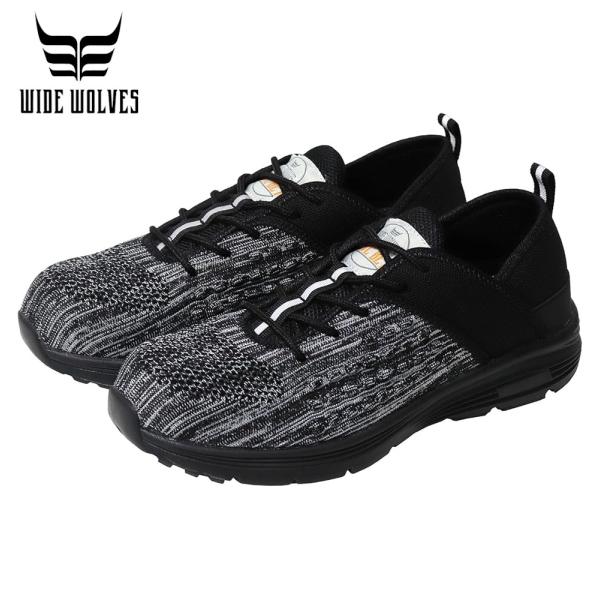 カカトが踏める仕様で楽に履きこなせる。光反射リフレクター。軽量EVAハニカムインソールを採用。軽くてクッション性がよい。[品質] アッパー：ポリエステルニット先芯：樹脂先芯ライニング ：ポリエステルソール：発砲EVA＋合成ゴム底インソール ...