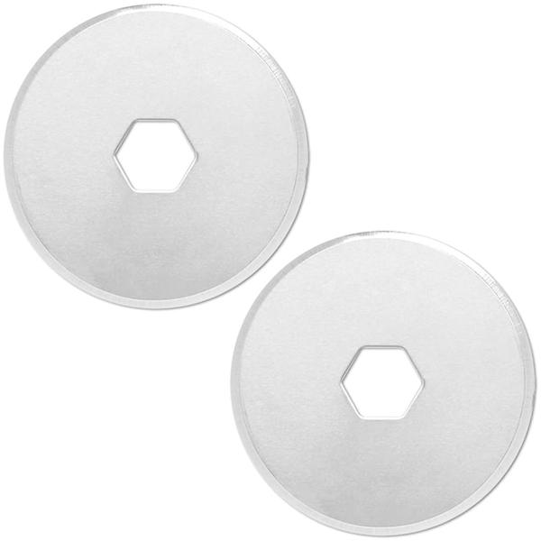 直径18ミリの円形刃です。布・紙をはじめ、薄手のゴムシート、フィルムなどの切りにくい素材も自在にカットできます。2枚入り。品番 RB18-2梱包形態 ブリスター材質 ハイカーボンステンレス鋼