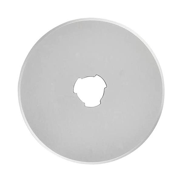 直径45ミリの円形刃です。布・紙をはじめ、薄手のゴムシート、フィルムなどの切りにくい素材も自在にカットできます。1枚入り。品番：RB45-1材質：タングステン鋼