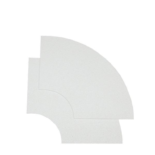 バーナーで加熱し溶着させる、駐車場などでの路面標示材。駐車場のダブルライン施工のためのU字型パーツ。2分割になっています。[仕様]サイズ：幅100mm　２分割テープ材質：熱可塑性樹脂、炭酸カルシウム、体質顔料