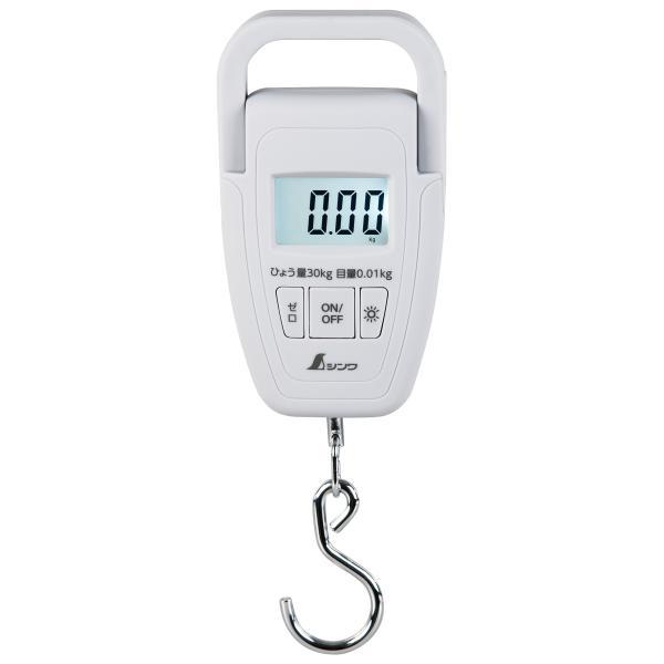 ●風袋引機能付で容器などの重さを引いた測定ができます。●計量フックに掛けられない大きさの物でも測定できる、補助ベルト付です。●ホールド機能付です。●オートパワーオフ機能付です。●バックライト機能付です。[仕様]●ひょう量 30kg●使用範囲...