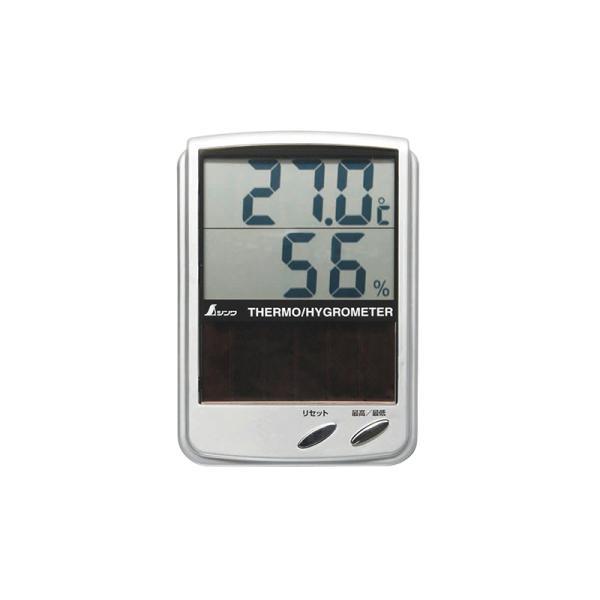 ●お部屋の温度と湿度を同時に表示します。●一目で読み取れる大きな表示のデジタル式温湿度計です。●内蔵スタンドで置き型に、フック穴で壁掛けにもできます。●本体内蔵センサーにより温度・湿度を表示します。●「最高／最低」ボタンを押すことで、一定期...