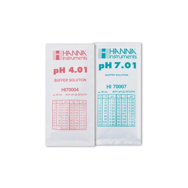 ●1回の校正に丁度良い量の使い切りタイプです。●袋にそのままセンサーを浸けることができるので、ビーカーなどを用意する必要がありません[仕様]●精度 ±pH0.01（25℃での精度です。）●容量 1袋 約20ml