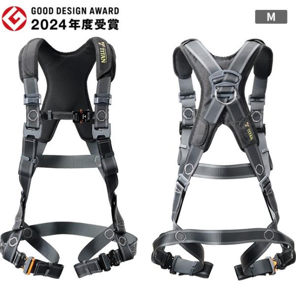 動きを止めないサイドCROSS構造と新発想のスマートスライドが巧みに機能。通常時は動きやすく、非常時には姿勢をサポート[仕様]CRH-10C型使用可能な質量 : 130kgフルハーネス本体SPEC.肩・腿骨盤ベルト: 幅45mm ポリエステ...