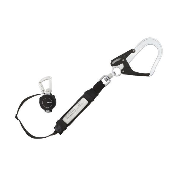 ●ハーネス型と胴ベルト型どちらにも対応できる兼用ランヤード●超小型リール[KR]。巻取、ロック装置なし●軽量スチールフックL5フック●ハーネス、胴ベルト型双方に使いやすいフリー／オートストップ切替機構●ランヤードを好みの長さに固定できるアジ...