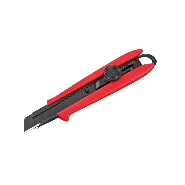 ●強力ネジ式ロックです●ドライバーと同等の硬度なので、ネジを締めたり多機能工具として使用できます[仕様]替刃タイプ：L型替刃（0.5mm厚×18mm幅）ネジロック式安全ロープ取り付け環付き凄刃黒標準装備ケース：ブリスター[材質]本体：ABS...