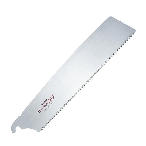 ●太木から細木に至るまでオールマイティーにこなす横挽き用です直進性はもちろん、切れ味も抜群です●歯先衝撃（高周波）焼入れ加工[仕様]用途：一般造作横挽き用刃渡り：265mm(9寸目)板厚：0.6mm切り溝幅：0.9mm歯ピッチ：1.75mm...