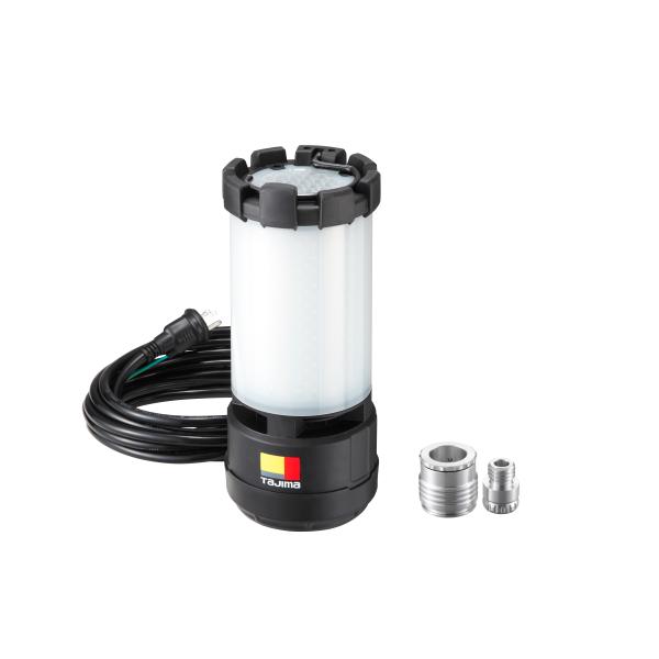 ●明るさ：10000lm（定格消費電力90W）●電源：AC電源●広範囲を一台で照らせる大光量。天面＋水平全周の照射面で全方位を照射●三脚、セフボックスに取付けて使用が可能（セフボックスは三脚と専用パーツが必要）●三脚への据付けが容易なワンタ...