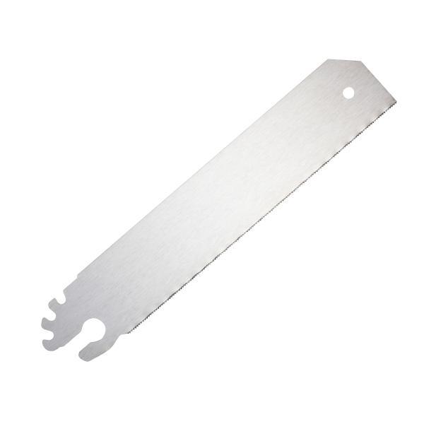●スマートソーシリーズの刃の互換性有り●古い配管や塩ビパイプ、雨どい等、樹脂・非鉄製建材の切断をこれ1本で可能[仕様]刃渡り：150mm板厚：0.6mm切り溝幅：0.9mm歯ピッチ：24P/インチ[材質]刃：スチール