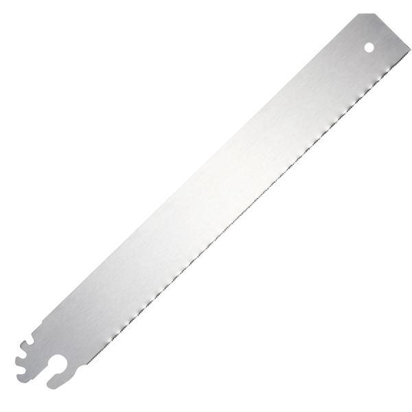 ●スマートソーシリーズの刃の互換性有り●古い配管や塩ビパイプ、雨どい等、樹脂・非鉄製建材の切断をこれ1本で可能[仕様]刃渡り：240mm板厚：0.6mm切り溝幅：0.9mm歯ピッチ：24P/インチ[材質]刃：スチール