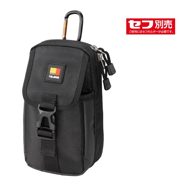 ※セフホルダーは別売となります。ご利用にはセフホルダーが必要になります●ハーネス胸ベルトへ装着するパーツケース●胸用２段の大サイズ●野帳やスマホ6.7インチサイズが収まる●背面ポケット内寸は約H185mm×W100mm●ベルト固定用面ファス...