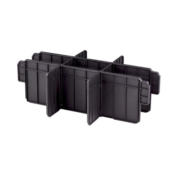 ●セフパーツボックスL（TB-PBOXL）専用仕切り●工具や部材を整理して収納できます●仕切りが組み替え可能です[仕様]外寸：H144×W447×D270mm[材質]PP