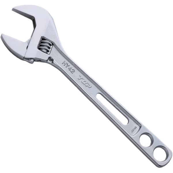 ●アゴのでっぱり無い20％以上コンパクトなヘッド●口開きワイド、同サイズでワンクラス以上の使用範囲●先端部の厚みは薄く、本体の重量は軽量設計●裏表どちらでも同等な締付強度があります<用途>水栓機器の取り替え、補修作業に最適ですガ...