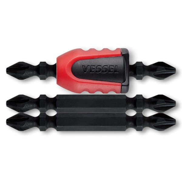 ●サキスボビットに便利なネジマグキャッチャーが1個付いたセット。●ビットの印刷ーマークをなくすことで割安。[仕様]刃先区分：(+)刃先サイズ：(+)2本体全長：65mm