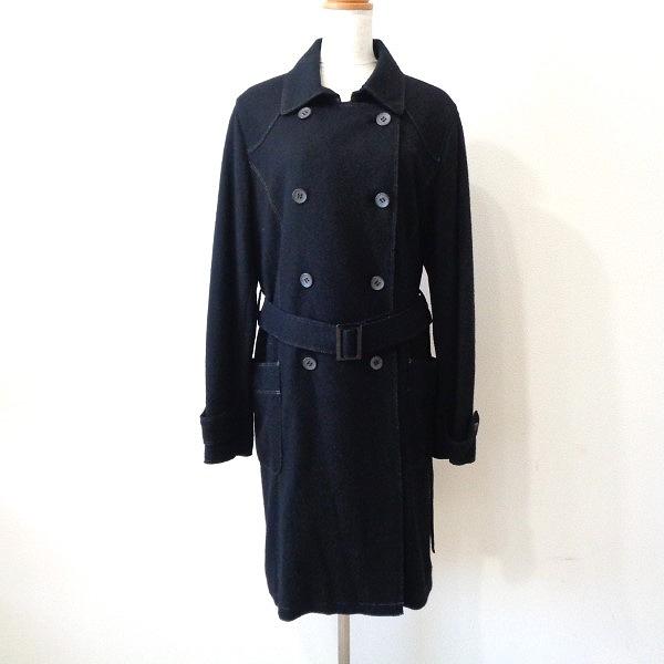 商品名（タイトル）：#wnc アトリエドール ATELIER DOREE コート 40 黒系 アンゴラ混 ベルト付き トレンチ ステッチ レディース [818574]ブランド名：アトリエドール(ATELIER DOREE)アイテム名：コート...