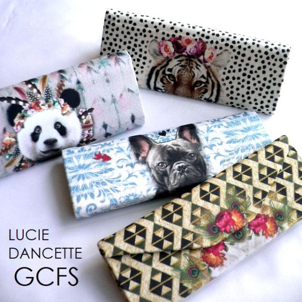 LUCIE DANCETTE（リュシー・ダンセット）フランスのファブリックデザイナー　【サイズ】　GCFS　幅15.7cm マチ5.7cm 高さ5cm（畳んだ状態）　幅 15.7cm タテ 5.4cm 高さ1.3cm　重さ 78g　※目安と...