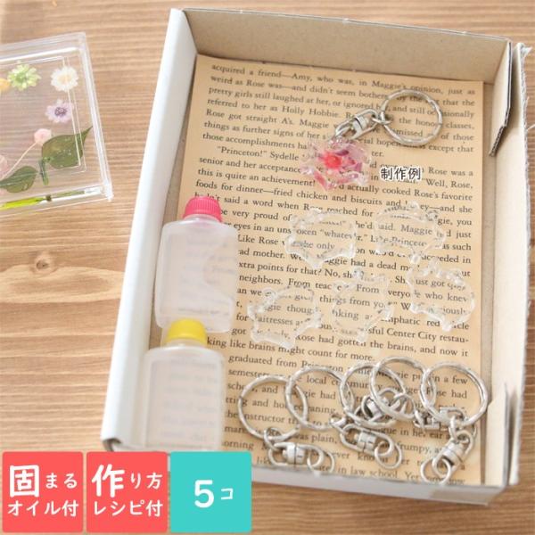 固まるオイルや作り方用紙付き！ブタのキーホルダーキット♪キーホルダーのパーツも5点付属でお付けします。お客様はオイルを混ぜ入れる使い捨てプラスチックコップと、花材をご用意ください。自宅や自転車、ロッカーの鍵などと一緒に付けてもいいですね！ア...