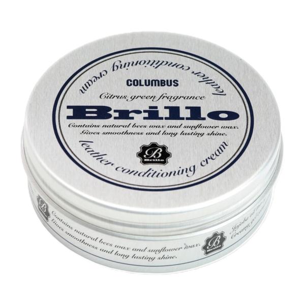 コロンブス ブリオ レザーコンディショニングクリーム 90g クロス付です。【プロも愛用！革に優しい新定番ケアクリーム】 コロンブス「ブリオ」は、皮革をしっとり保湿するソフトジェル状のコンディショニングクリームです。■ここがポイント！ ・天...