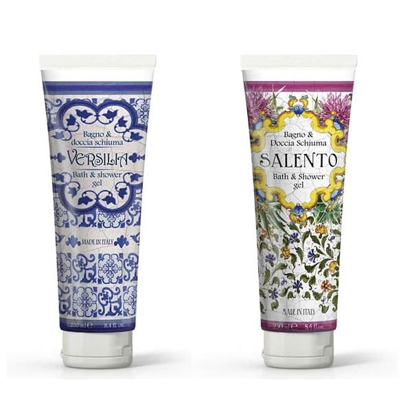 ルディ（Rudy）ル・マヨルカ（Le Maioliche）のバス＆シャワージェル、250ml入り、ヴェルシリア、サレントの2種類からお選びいただけます。BATH &amp; SHOWER GEL バス&amp;シャワージェルル・マヨルカシリ...