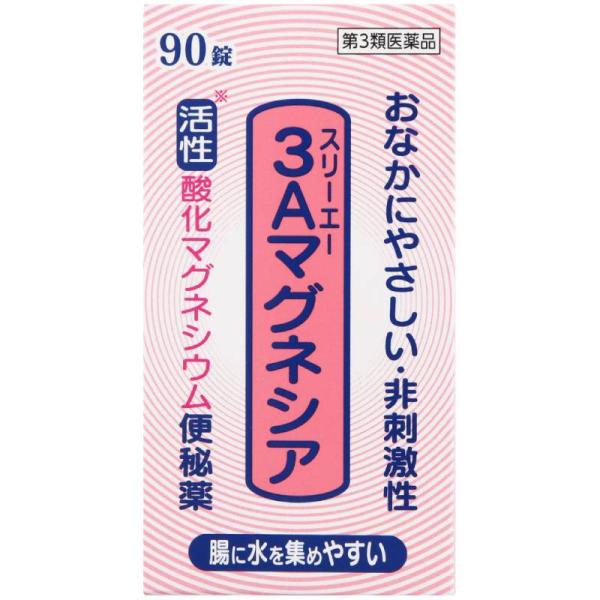 便秘は肌あれ、にきび、吹出物などの原因になるばかりでなく、頭重、腹部膨満、食欲不振、腸内異常醗酵などの不快な全身的症状にまで発展します。酸化マグネシウムの便秘薬3Aマグネシアで、快適な毎日をお過ごしください。