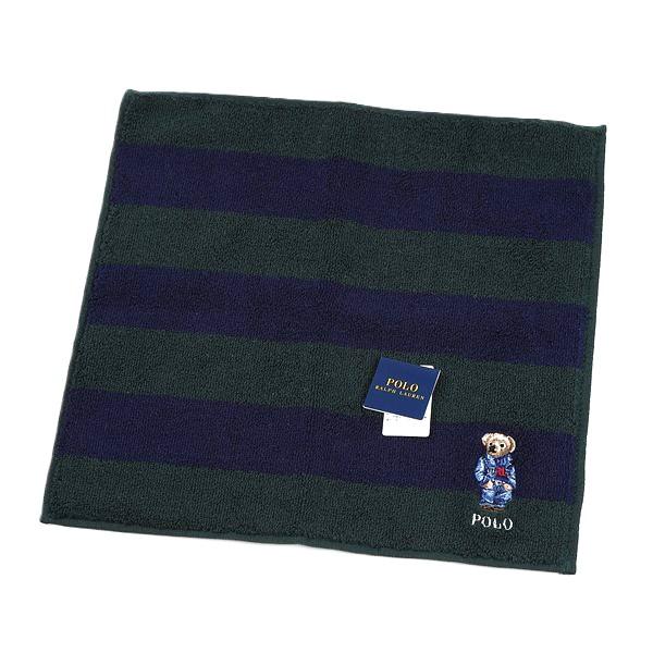 新品　ラルフローレン　タオルハンカチ　RL5416商品のサイズ実測サイズ　２５cm×２５cm実測サイズの多少の誤差はご容赦ください。商品の紹介素材：綿１００％カラー：ボーダー柄ラルフローレンのタオルハンカチです。ポロベアの刺繍がポイントです...