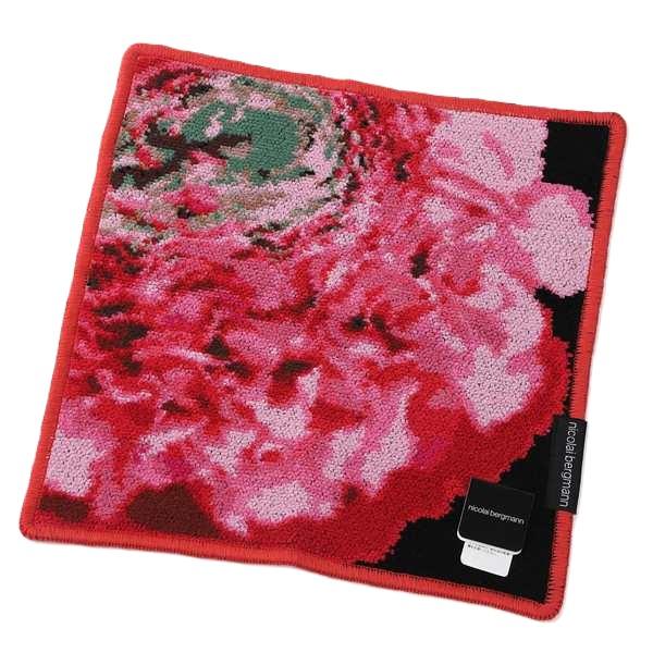 新品　ニコライ バーグマン　シェニール織　ハンカチ　NB5709商品のサイズ実測サイズ　２５cm×２５cm実測サイズの多少の誤差はご容赦ください。商品の紹介素材：綿１００％カラー：レッド系ニコライ バーグマンのシェニール織ハンカチです。「n...