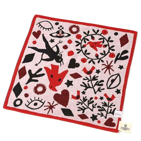 新品　ヴィヴィアン・ウエストウッド　大判ハンカチ　v5908商品のサイズ実測サイズ　４０cm×４０cm商品の紹介素材：綿１００％カラー：ホワイト系ヴィヴィアンウエストウッドの大判ダブルガーゼハンカチです。オーブプリントのループがポイントです...