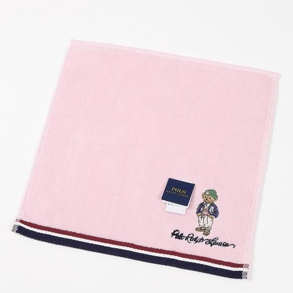新品　ラルフローレン　タオルハンカチ　RL6111商品のサイズ実測サイズ　２５cm×２５cm実測サイズの多少の誤差はご容赦ください。商品の紹介素材：綿１００％カラー：ピンク系ラルフローレンのタオルハンカチです。ポロベアの刺繍がポイントです。...