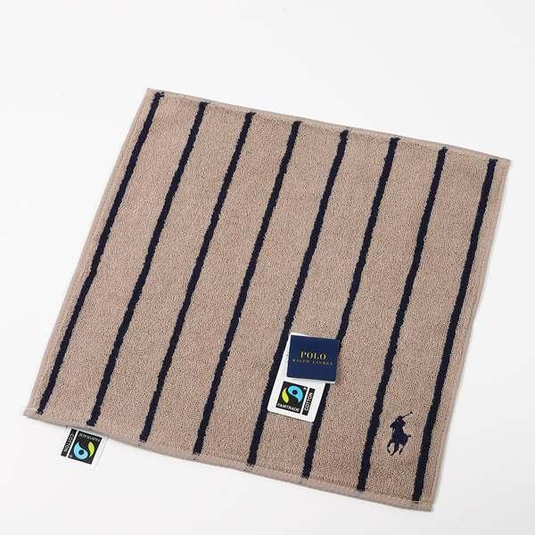 新品　ラルフローレン　タオルハンカチ　RL6156商品のサイズ実測サイズ　２５cm×２５cm実測サイズの多少の誤差はご容赦ください。商品の紹介素材：綿１００％カラー：ベージュ系ストライプ柄ラルフローレンのタオルハンカチです。ポニーの刺繍がポ...