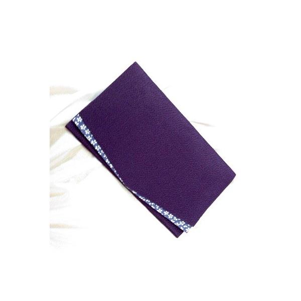 必需品の香典袋入れです。素材…ポリエステル サイズ 12cm X 20cm 表地はチリメンを使用し高級感を出しました。紫の無地とカブセの先には花柄の生地をあしらい上品に仕上げました。紺色の無地を使用しています。 化粧箱に入れてお届けします。...