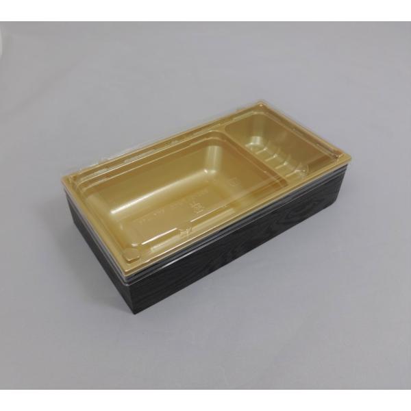 無償サンプル手配可能です。お問い合せください。※ご購入を決められていて、サイズや柄の確認をされる方に限ります。横217ミリ 縦116ミリ 高さ50ミリ（底深さ43ミリ）蓋高さ5ミリ仕切り付き底（Ｂ底）。ごはん約２２０ｇ(目安)入ります。仕切...