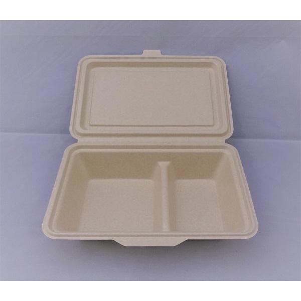 サイズ 横245×縦162×高さ51ミリ  蓋高さ：11ミリ材質：紙（バージンパルプの内側にCPPフィルムを貼る事により、耐水・耐油性を持たせています）仕切りの数（ポケット数）：2   内容量：大きいポケット約300ｇ・小さいポケット約15...