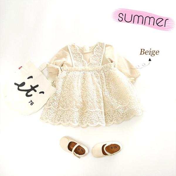 かわいいレースのワンピース登場です♪発表会やおでかけなど様々な場所に着ていけます！※ワンピースのみの販売です。他の付属品はつきません。《サイズ》・80・90・100※クリックポストでの発送になりますのでシワなどが出ることがございます。ご理解...