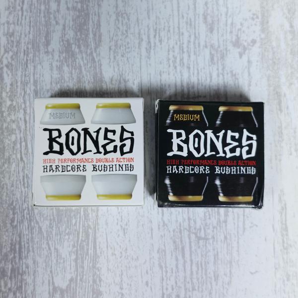 【BONES】HARD CORE BUSH『MEDIUM』91ATOPにワッシャーを入れることでブッシュへのダメージを防ぎます。BONESハードコアブッシュはウレタン使用で反発力、返しが非常に良いです。硬さは、『SOFT』『MEDIUM』『...