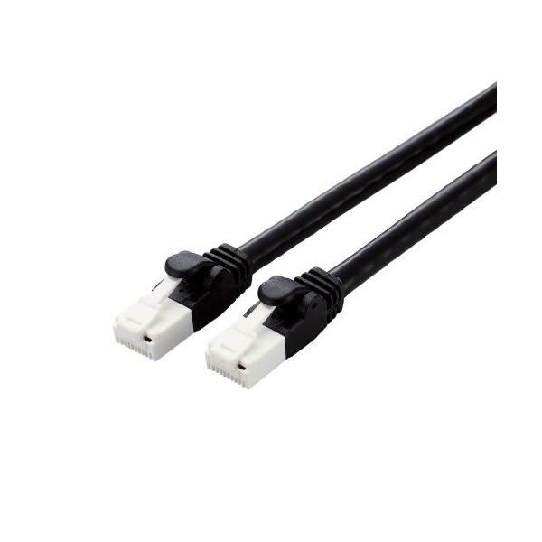 □エレコム Cat6A対応LANケーブル(スタンダード・ツメ折れ防止) LD-GPAT/BK/RSシリーズ□ツメ折れ防止プロテクターと屈曲に対する耐久性が高い新素材コネクターを採用したダブル構造で、ツメが折れにくいLANケーブルです。※10...
