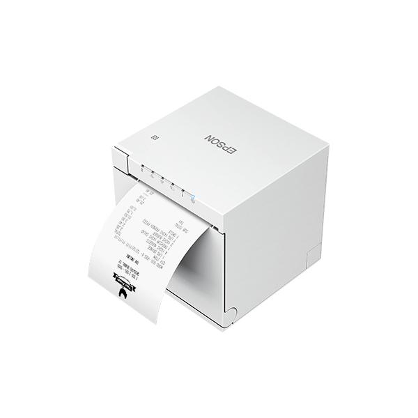 □エプソン レシートプリンター スタンダードモデル(TM-m30II-H後継機)□手のひらサイズはそのままに、最大300mm／秒の高速印刷・ニアエンドセンサー搭載・レシート用紙の丸まり軽減機能搭載□2WAYカバー採用により着脱式の背面カバー...