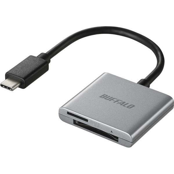 【発売日：2022年07月28日】□バッファロー USB3.2 Gen1 Type-C カードリーダー SD/microSD用 BSCR110U3Cシリーズ□Windowsパソコンはもちろん、MacBookやスマホ・タブレットにも対応。デー...