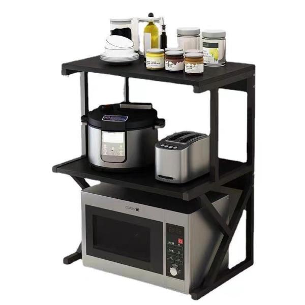 カラー：白色/黒色サイズ：54*35*35cm  54*35*69電子レンジラック 3段 レンジ上ラック レンジ台 レンジ上収納棚 キッチン 調味料 スパイスラック キッチンラック 棚 整理 台所 キッチン電器 卓上 大容量 新生活 家具 ...