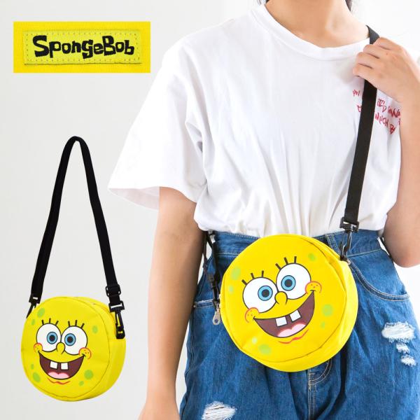ブランドキャラクタースポンジ・ボブ(SpongeBob SquarePants)(C)Viacom. Created by Stephen Hillenburg.発売元：株式会社マリモクラフト商品名サークルショルダーBAG フェイス スポン...