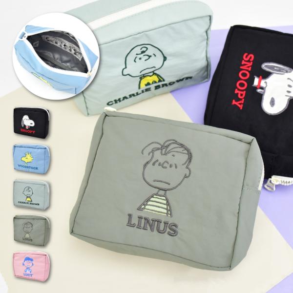 ブランド/キャラクタースヌーピー(SNOOPY)(C)Peanuts Worldwide LLCwww.SNOOPY.co.jp発売元：株式会社マリモクラフト商品名スクエアポーチ アップリケ刺繍 スヌーピ(型番)SPZ-3957 BKSPZ...