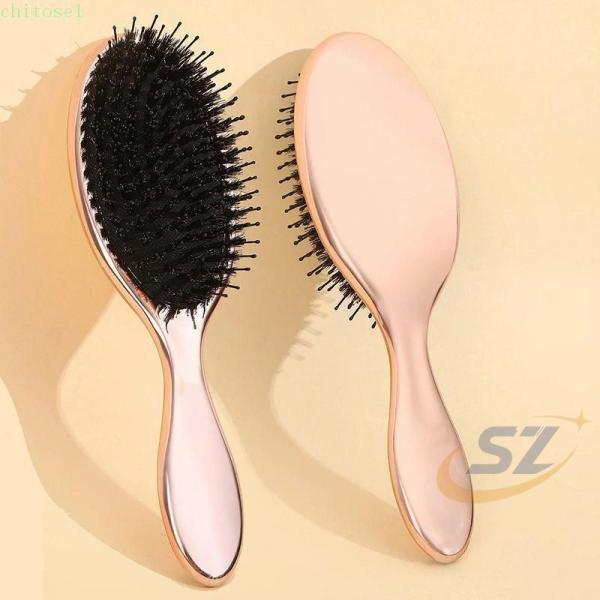 ヘアブラシ 【3層構造?美髪育てる頭皮ブラシ】 ヘッドスパ ヘアケア くし 高密度 猪毛ブラシ 豚毛ブラシ スカルプブラシ ブローブラシ 頭皮ブラシ うねり くせ毛 ウェットブラシ 髪 頭皮マッサージ 抜け毛対策 うるサラ艶髪 絡まない 美...