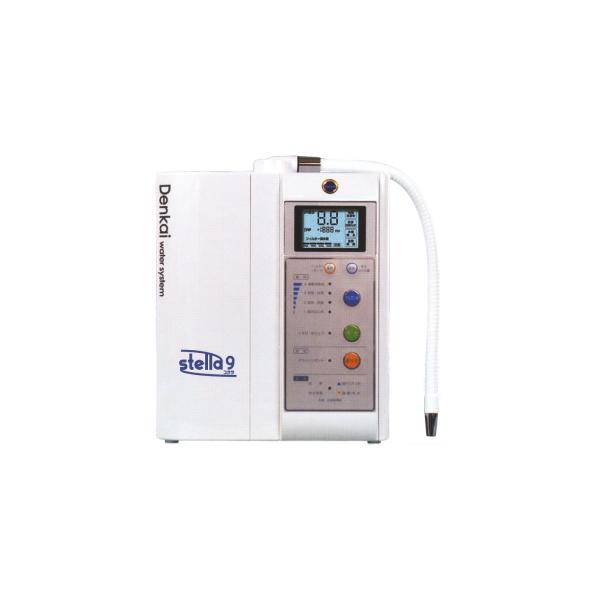 stellaステラ9健康から美容・衛生まであらゆるシーンに。電解水生成器ステラの作る電解イオン水疎水で安心安全な暮らしを。生成水の種類：浄水・アルカリイオン水・酸性イオン水・強アルカリイオン水・強酸性イオン水電極版：7枚タイプ浄水フィルター...