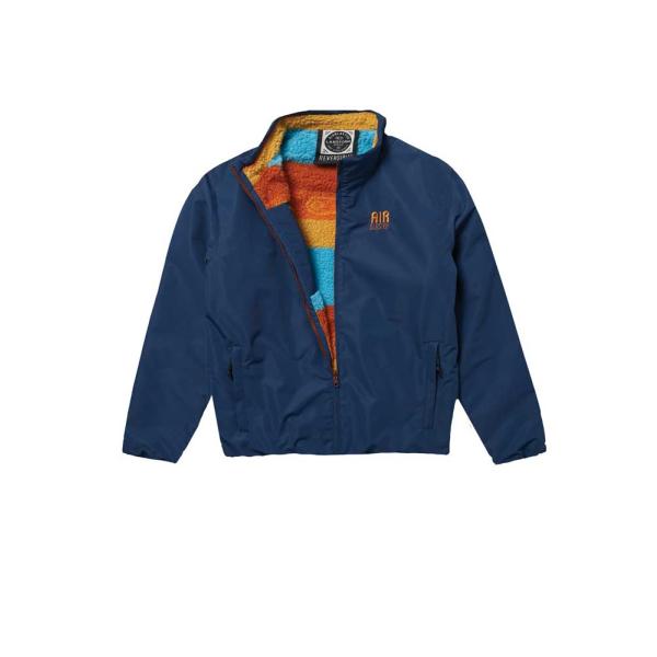 AIRBLASTER (エアブラスター）DOUBLE PUFF JACKECOLOR　: Dark Navy/Blue BirdSIZE : Mリバーシブルジャケット2倍の楽しさと2倍の汎用性を持つリバーシブルアクション。プリントされた27...