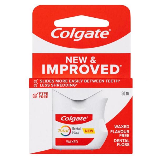 Colgate Dental Waxed Ribbon 50mコルゲート デンタルワックスリボン 50m