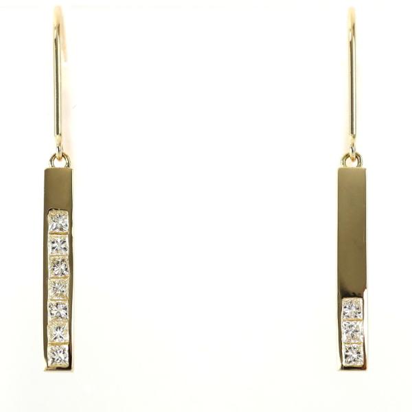 18k YG ダイヤモンド ダイア 0.21カラット 0.09カラット 1.6グラム ファッション アクセサリー 中古 アクトワンヤフー店 送料無料