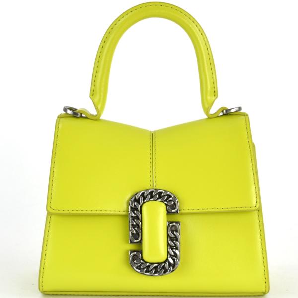 MARC JACOBS バック ハンドバック ミニバッグ ライムイエロー系 ライムグリーン系 革 中古   アクトワンヤフー店 送料無料