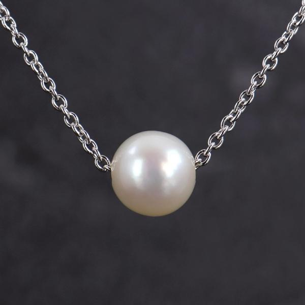 TASAKI 田崎 ひと粒パール 1粒 銀 6.4ミリ 6mm 41cm アクセサリー 中古 アクトワンヤフー店 送料無料