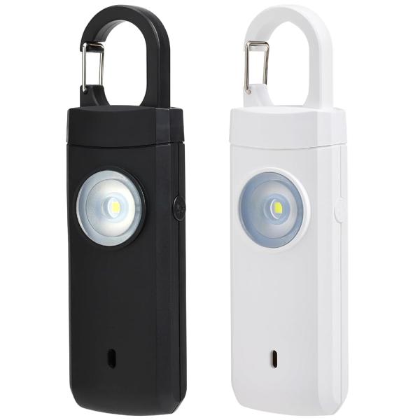 「商品情報」「主な仕様」【商品概要】本体上部を引き抜くことで130dBの大音量アラームとLEDが点滅する。光と音で知らせる多機能防犯ブザーです。バネフックを採用する事で取り付けも簡単。USB-Cケーブルによる充電が可能で電池交換の必要がない...