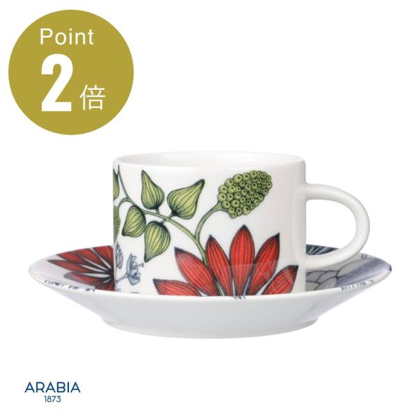 商品名：アラビア ARABIA ルノ サマーレイ カップ＆ソーサーサイズ：カップ：約φ88×W115×H68mm、ソーサー：約φ165×H25mm容量：約280ml素材：磁器原産国：タイ※不定期生産のスペシャルプロダクトのため、次回の製造予...